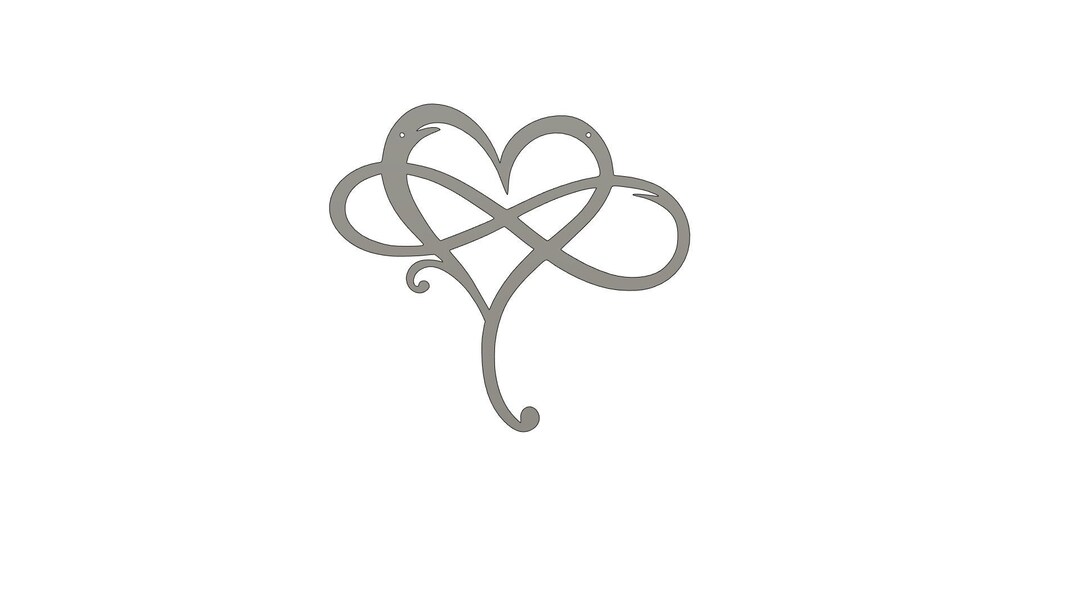 Infinity Heart DXF, SVG Wall Decor, Cut File, Love Metal Art Indoor ...