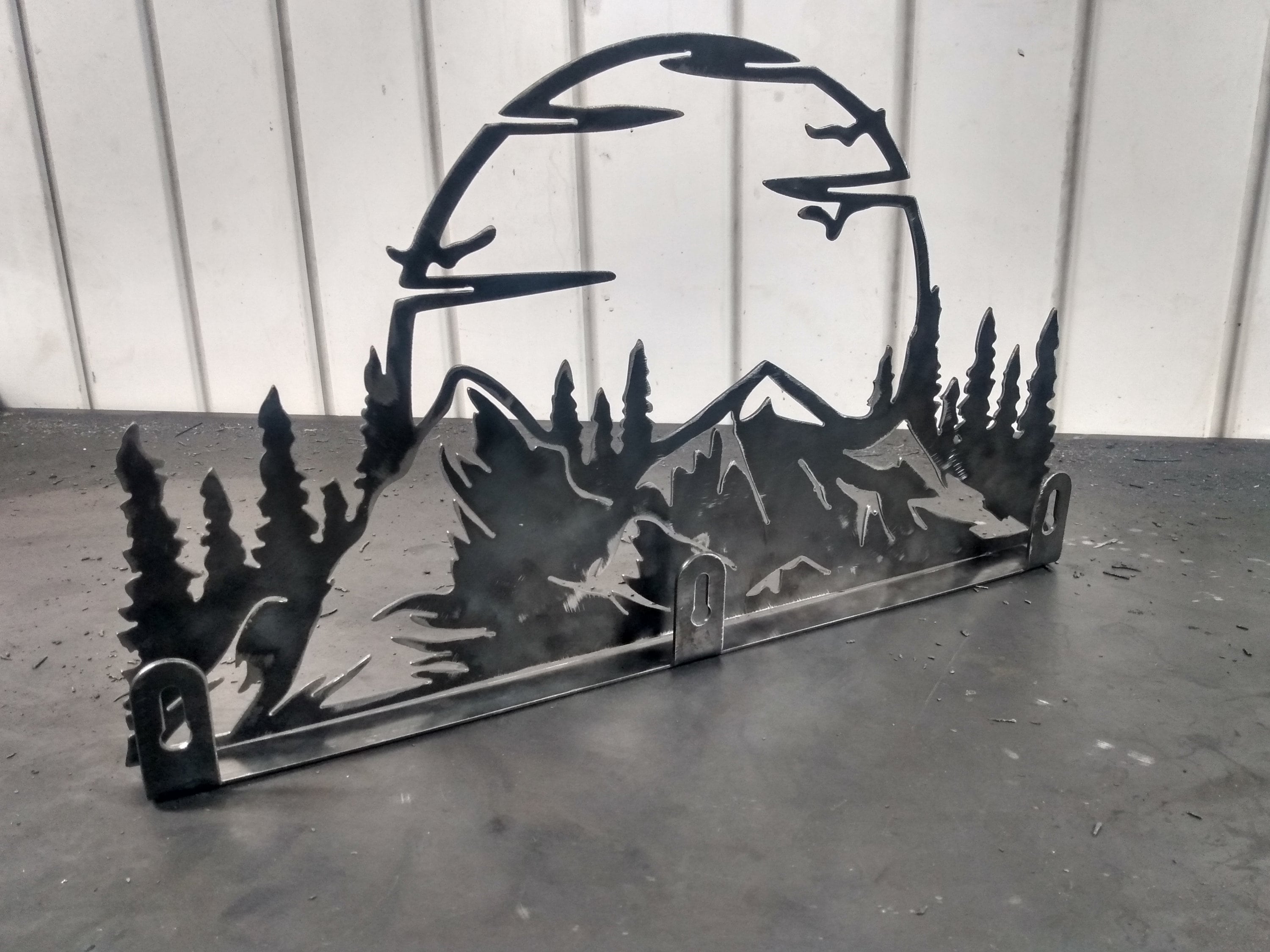 Mountain Scene, DXF Cut File With Fold Points, Base for L.e.d Lights ...