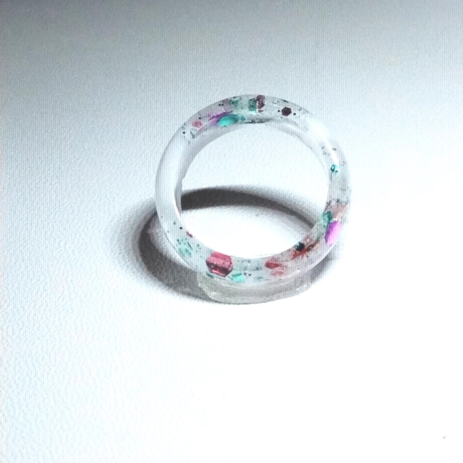 Colorful Confetti Ring, Handmade Artisan Pieces, Chunky Statement ...