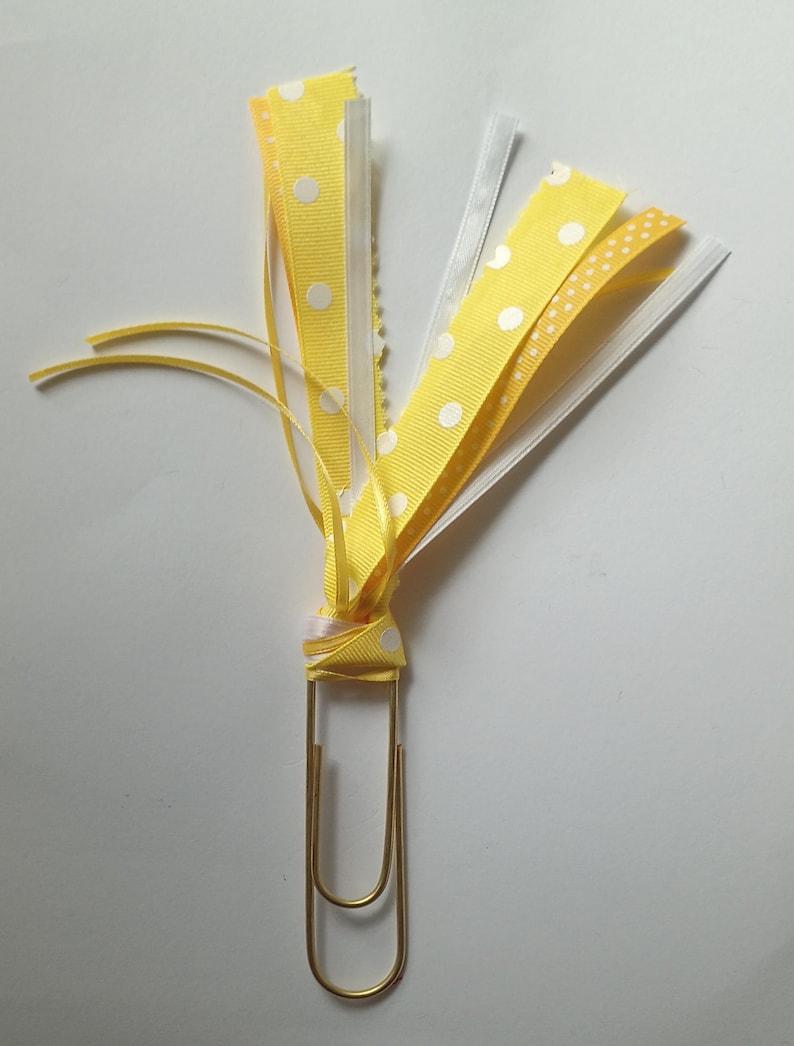 Xtra Large Ribbon Bookmarks, Ginormous Altered Paperclip Page Keepers ...