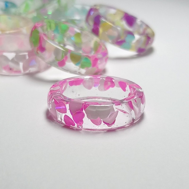 Clear Resin Ring - Etsy