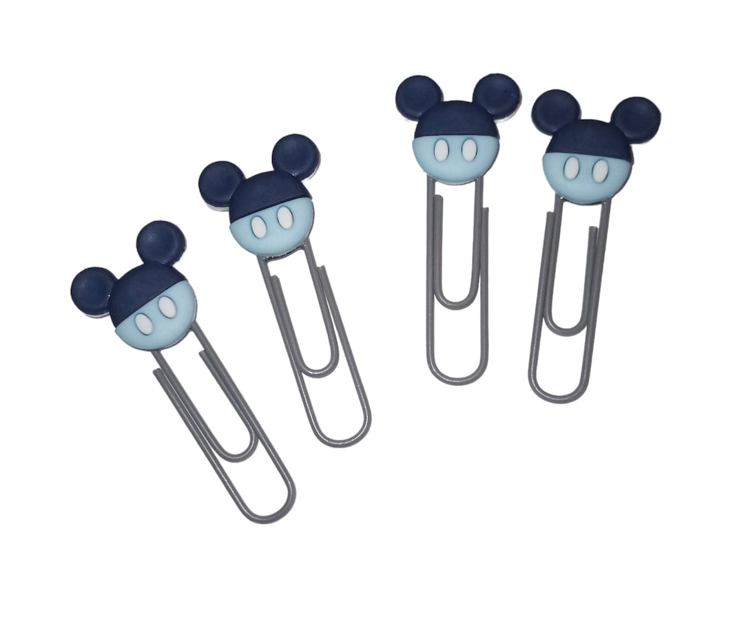 Navy Blue Mickey Mouse Decorative Paperclips - Etsy