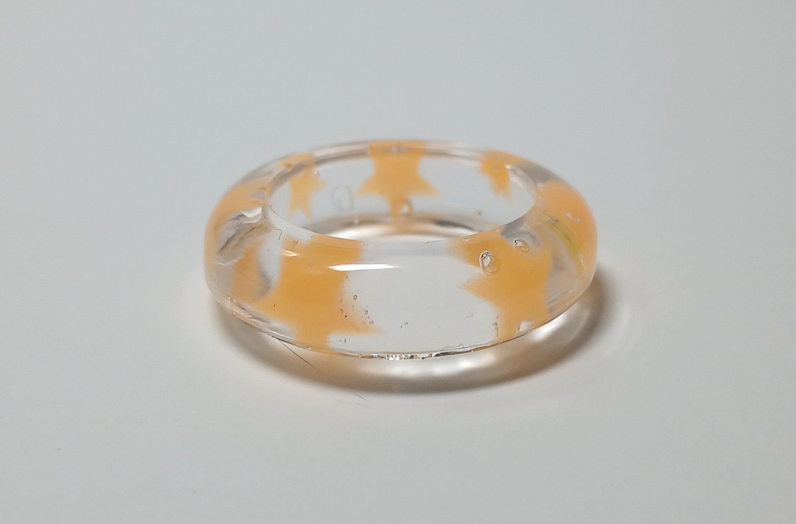 Stars in a Transparent Resin Ring - Etsy