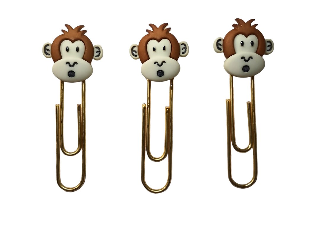 Monkey Decorative Paperclips - Etsy