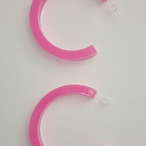 Glow in the Dark Hoops, Neon Hoops, Fashion Hoops, Statement Earrings ...
