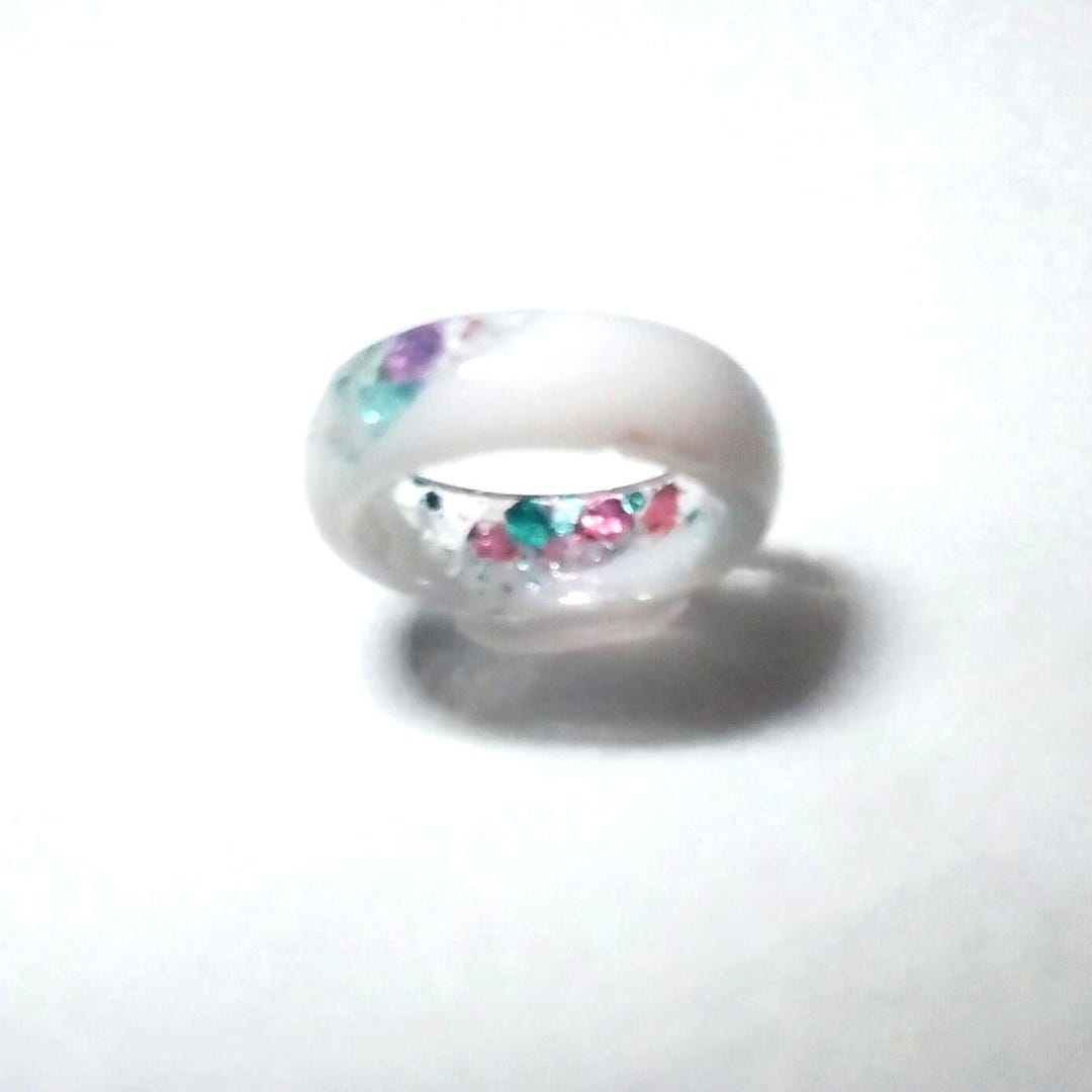 Colorful Confetti Ring, Handmade Artisan Pieces, Chunky Statement ...