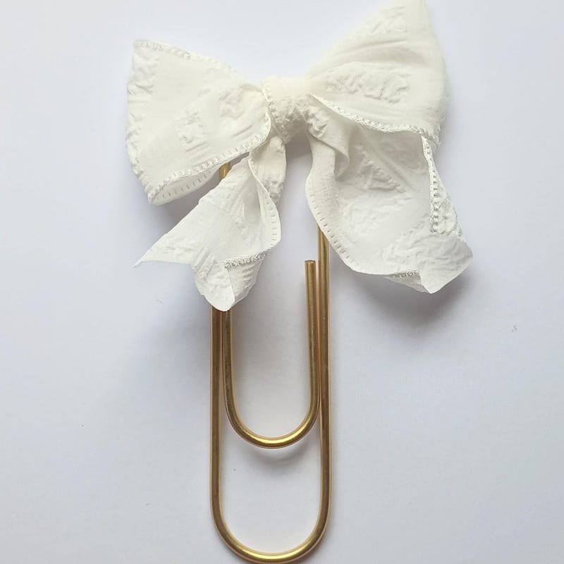 Large Planner Clip With Bow - Etsy