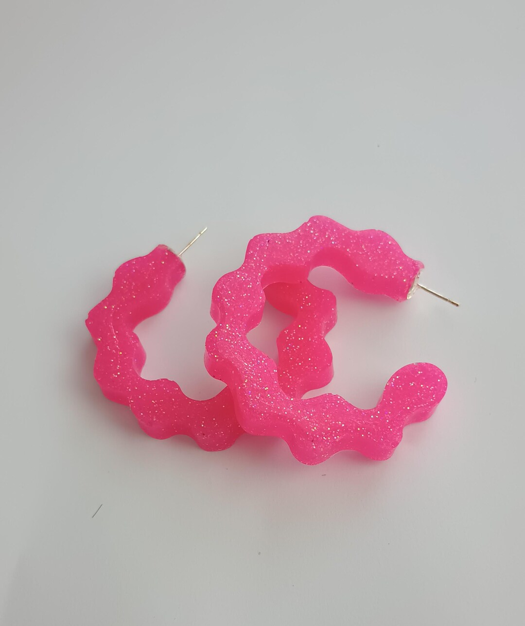 Glow in the Dark Hoops, Neon Hoops, Fashion Hoops, Statement Earrings ...