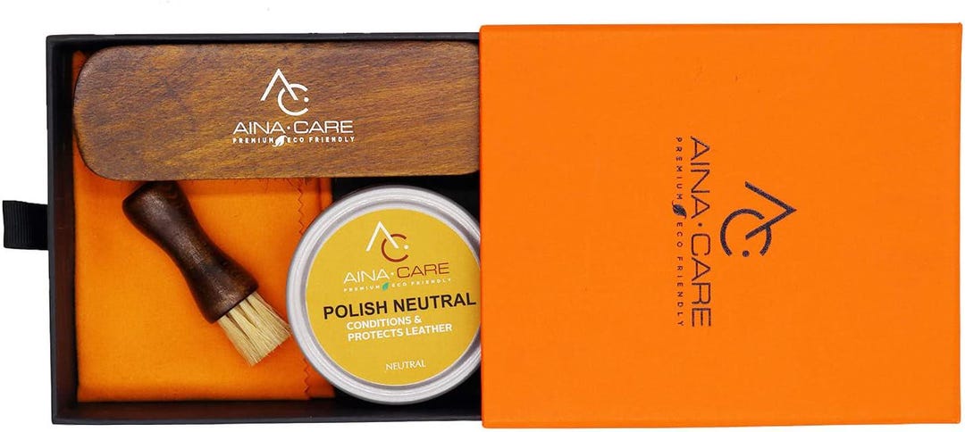 Aina Care Neutral Shoe Polish Kit – Leather, Suede & Nubuck - Etsy