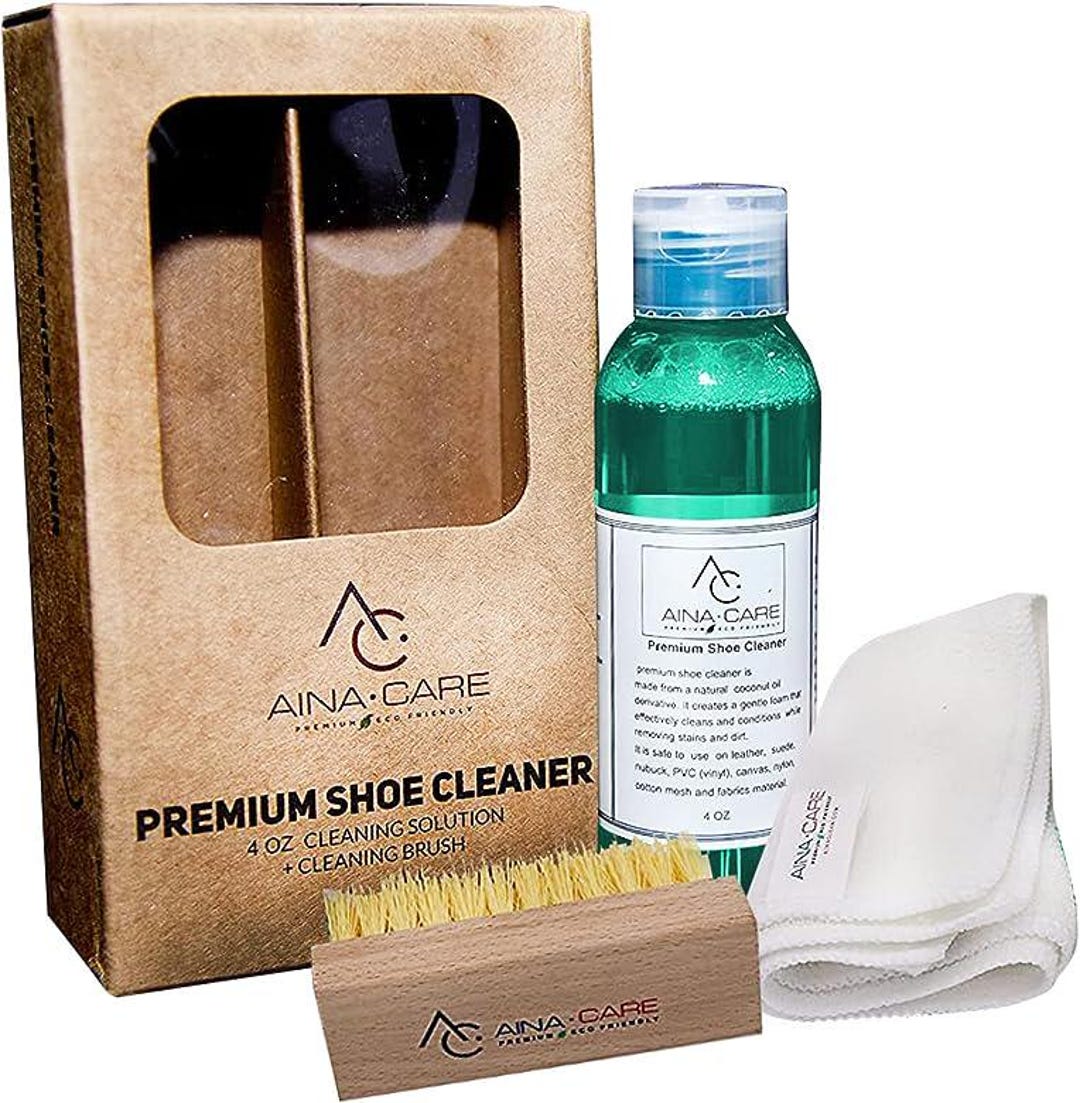 Bronze Sneaker Cleaner Shoe Cleaning Solution With Free Microfiber ...