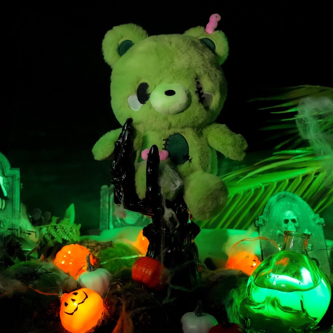 Special Edition Kawaii Spooky Zombie Bear Plushie W/coffin Box - Etsy