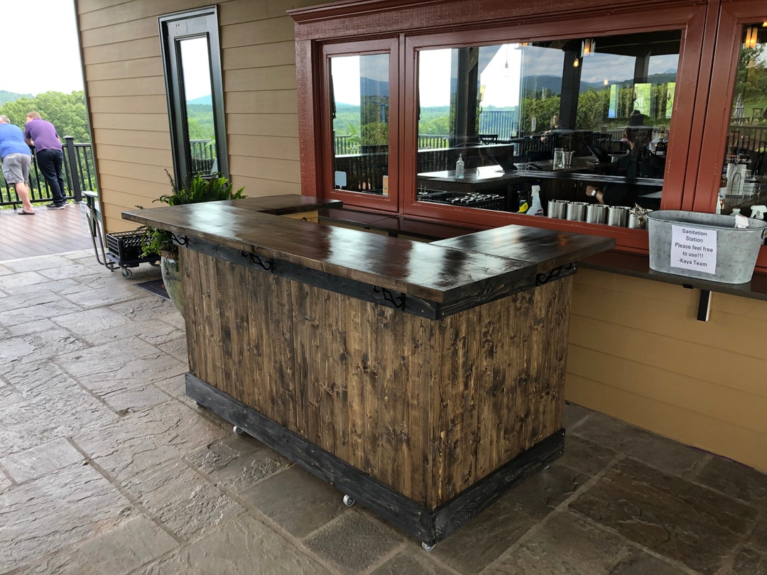 Customizable Outdoor Bar: Hand-built Wood Entertainment Center - Etsy