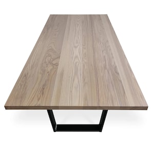 Handmade Ash Wood Desk Top: Custom Solid Wood Table With Waterproof ...