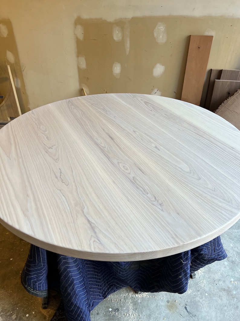 Wood Round Dining Table Top, Handcrafted Round Table Tops, Round Dining ...