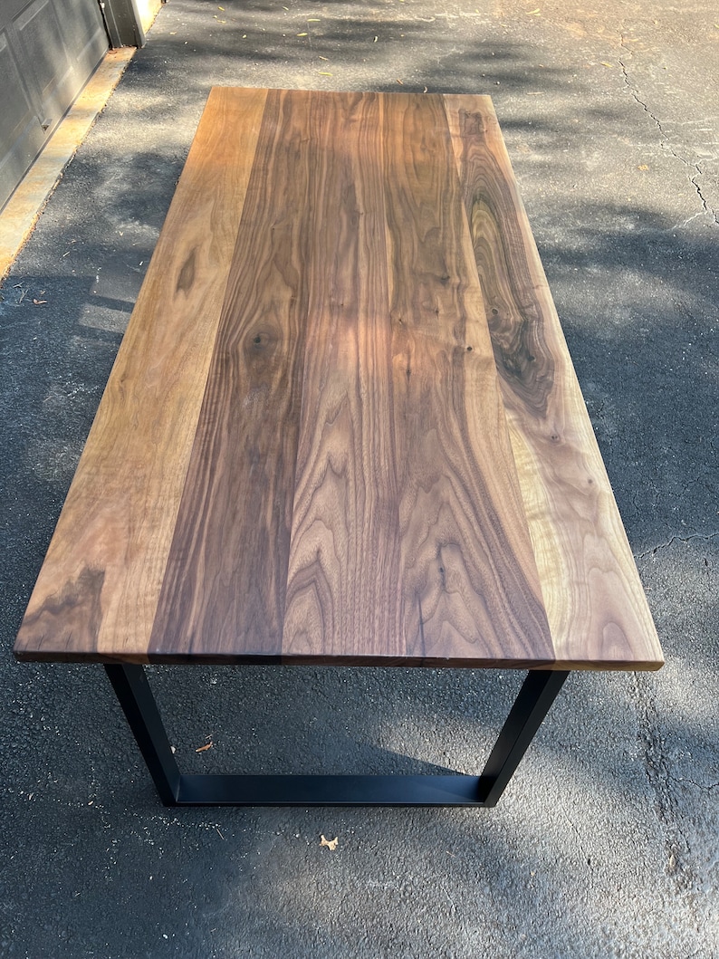Custom Hardwood Table Top: Walnut, Oak, Hickory Dining Table - Etsy