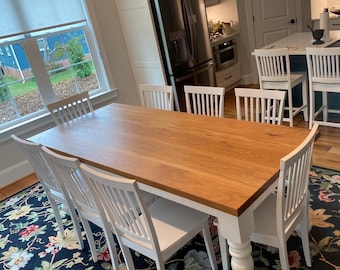 Rustic Handcrafted Farmhouse Dining Table - Etsy