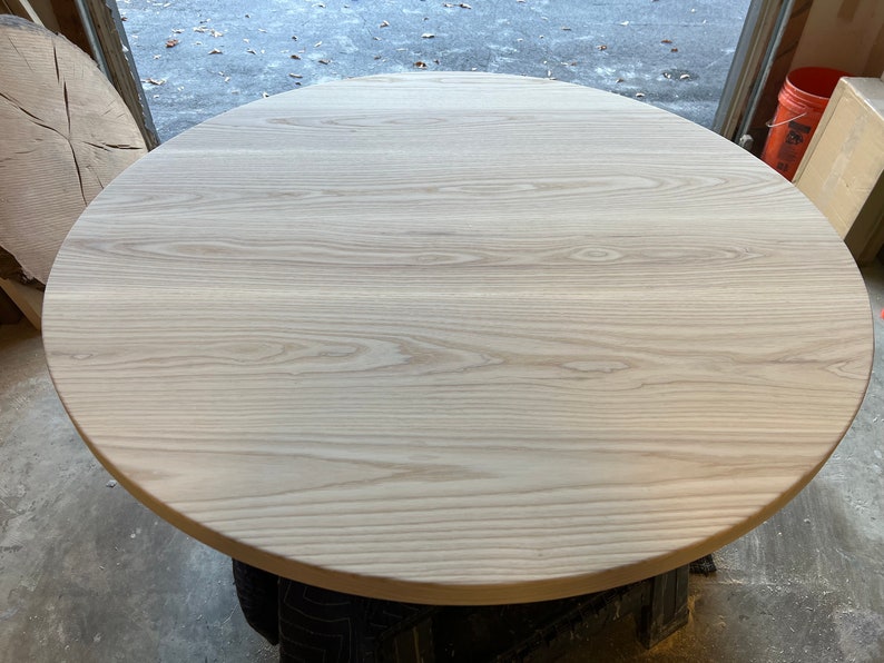 Wood Round Dining Table Top, Handcrafted Round Table Tops, Round Dining ...