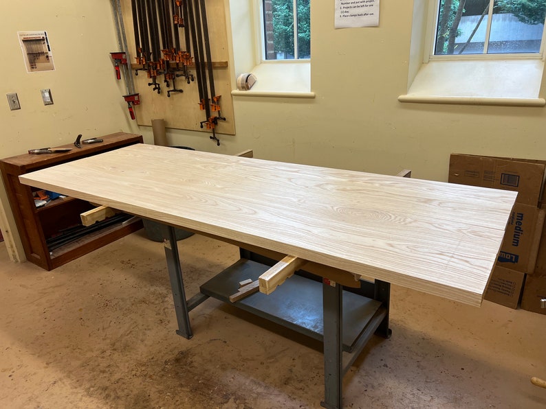 Handmade Ash Hardwood Dining Table Top, Custom Wood Counter - Etsy