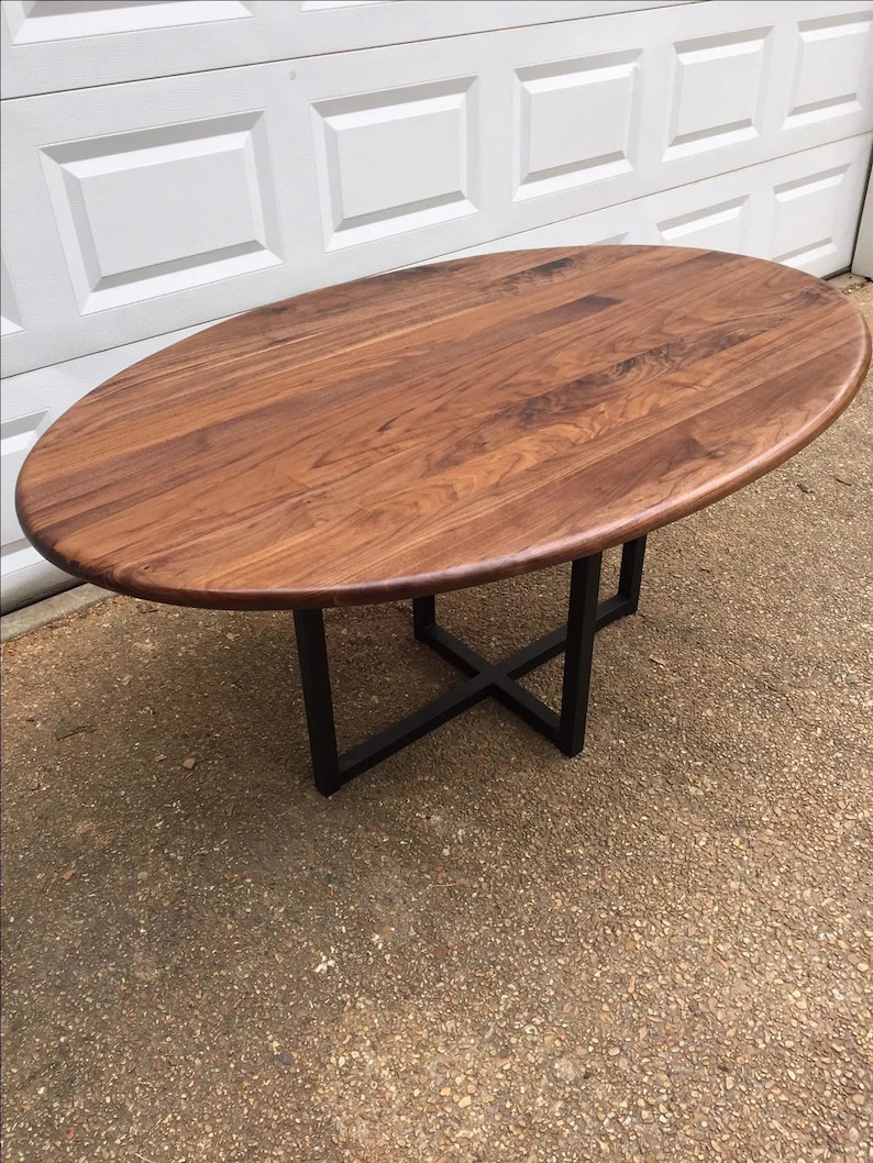 Custom Hardwood Table Top: Handmade Walnut, Oak, Maple - Etsy