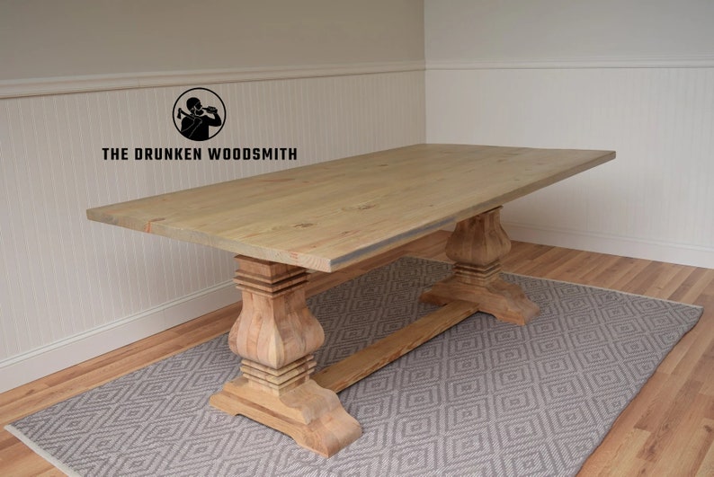 Handmade Ash Hardwood Table Top: Rustic Farmhouse Dining - Etsy