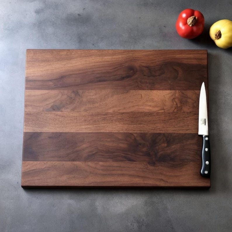 Handmade Walnut Cutting Board: Durable Kitchen Prep & Serving - Etsy