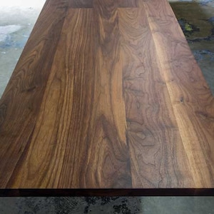 Handcrafted Walnut Desk Top: Solid Wood Custom Table Top - Etsy