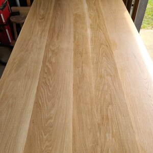 Handcrafted White Oak Farmhouse Dining Table, Mid Century- Modern Wood ...