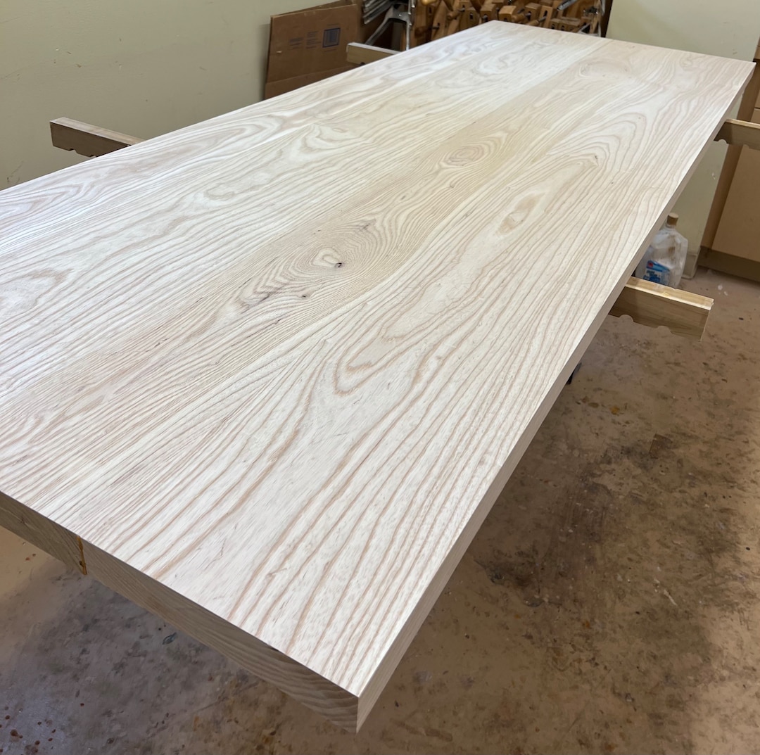 Handmade Ash Hardwood Table Top: Rustic Farmhouse Dining - Etsy