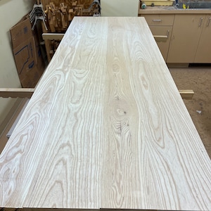 Handmade Ash Wood Desk Top: Custom Solid Wood Table With Waterproof ...