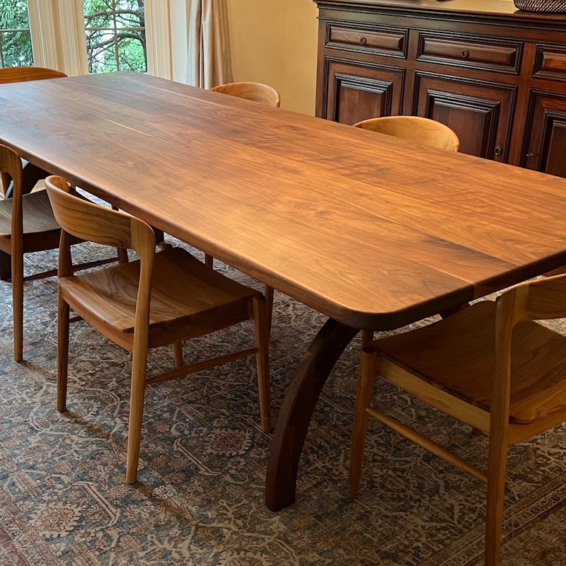 Walnut Dining Table - Etsy