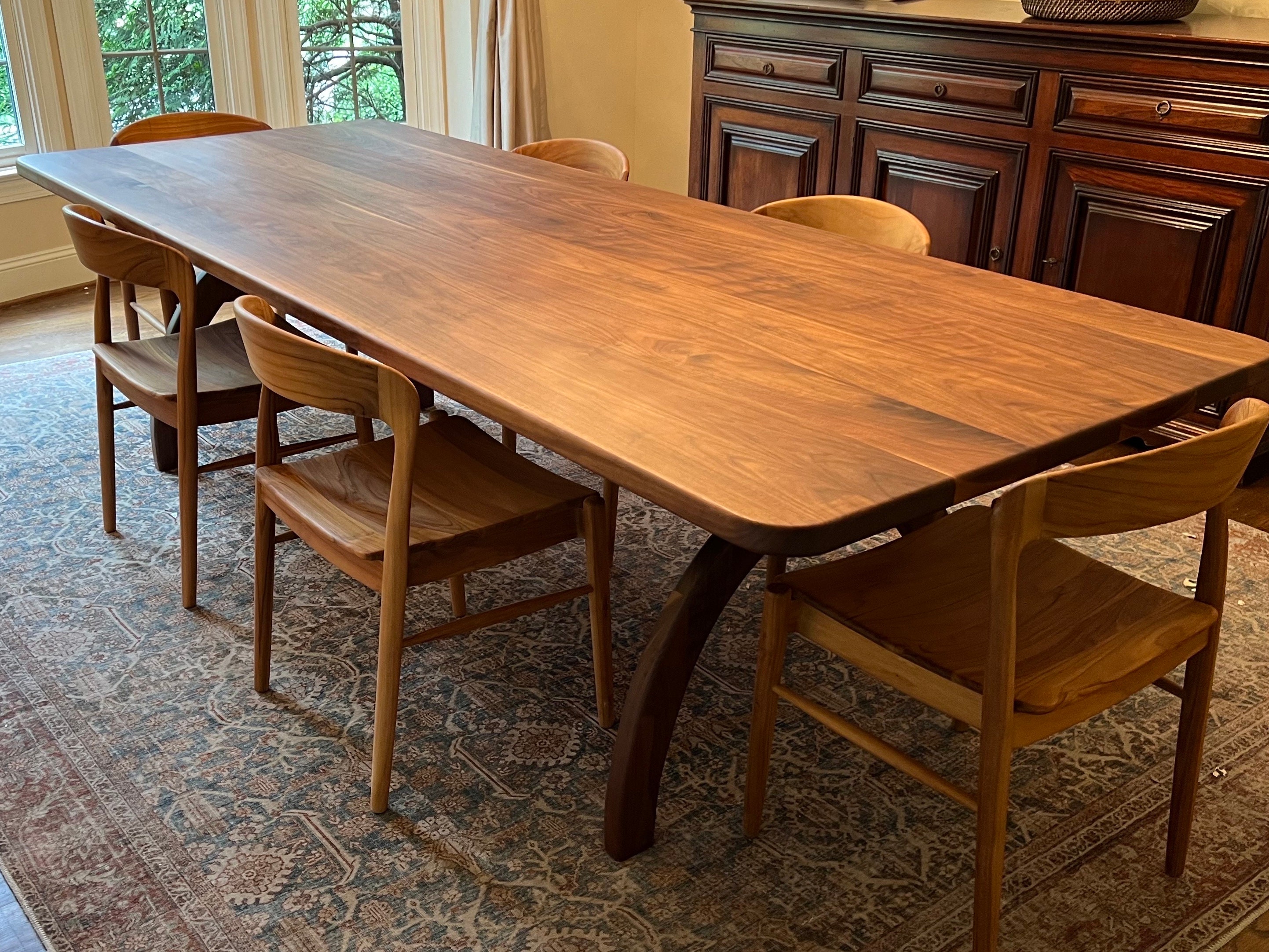 Handmade Walnut Table Top: Solid Wood Dining or Desk - Etsy