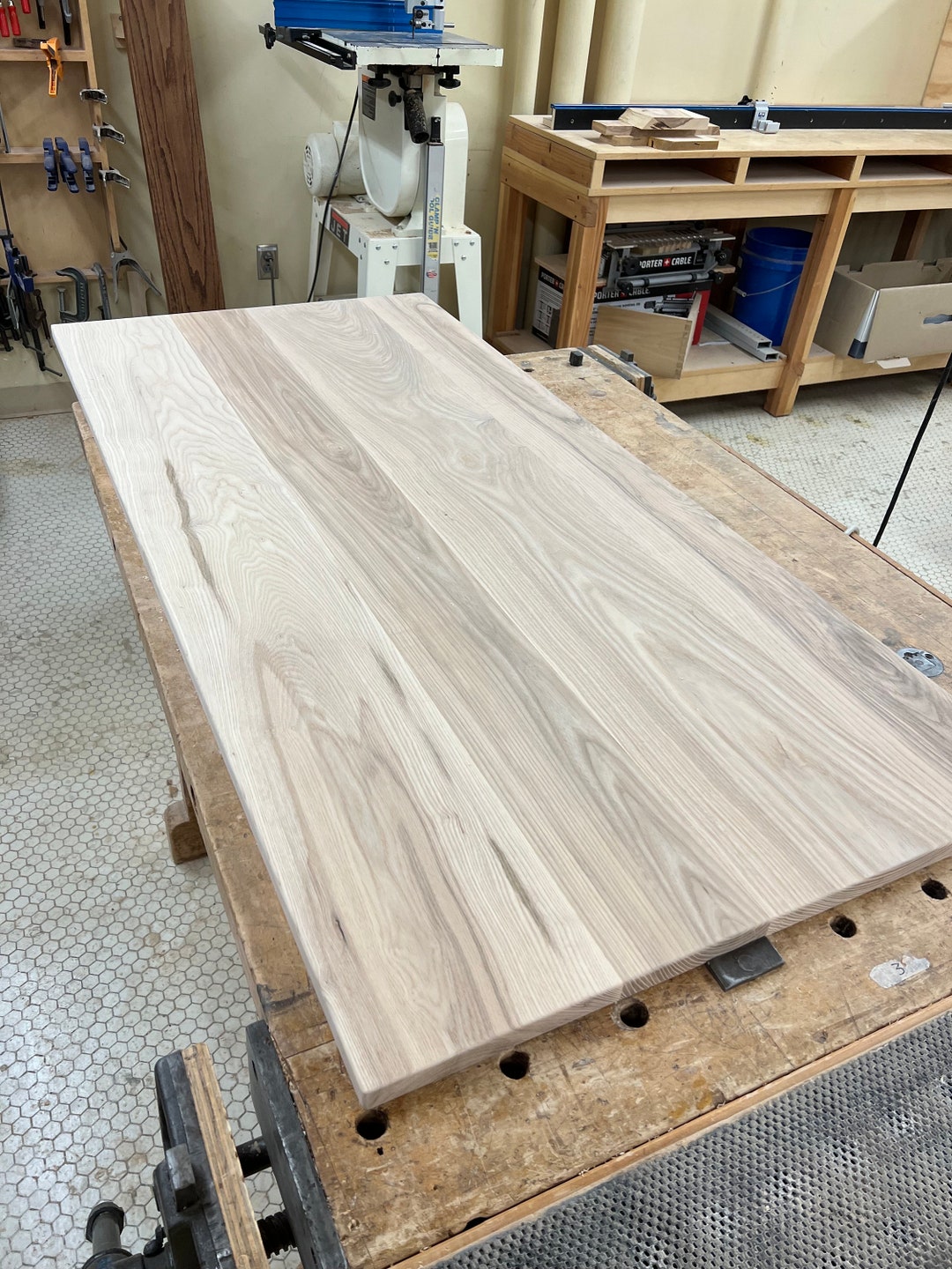 Handmade Ash Wood Desk Top: Custom Solid Wood Table With Waterproof ...