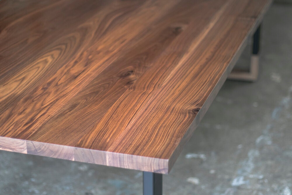 Handcrafted Walnut Desk Top Solid Wood Custom Walnut Desk - Etsy