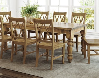 Rustic Handcrafted Farmhouse Dining Table - Etsy