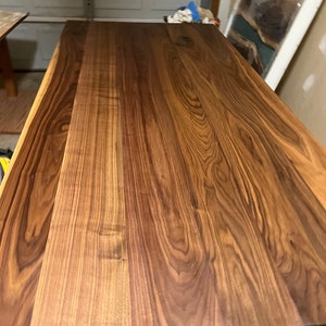 Custom Hardwood Table Top: Walnut, Oak, Hickory Dining Table - Etsy