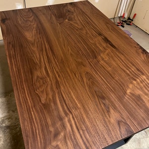 Handmade Walnut Dining Table Top: Solid Wood Kitchen or Desk - Etsy