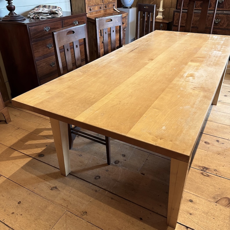 2" Maple Dining Room Table Top, Custom Handmade Dining Room Table Top ...