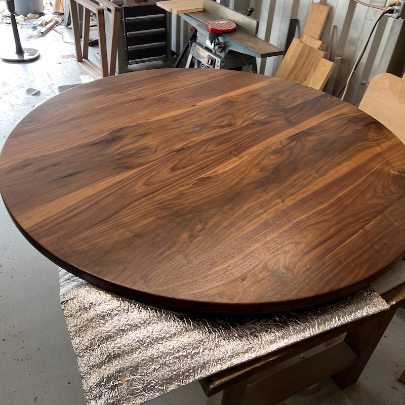 Round Wood Table 72inch - Etsy