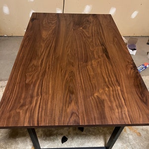 Handmade Walnut Table Top: Solid Wood Dining or Desk - Etsy