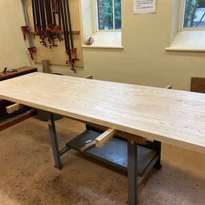 Handmade Ash Hardwood Table Top: Rustic Farmhouse Dining - Etsy