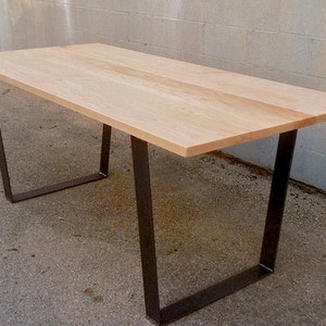 2" Maple Dining Room Table Top, Custom Handmade Dining Room Table Top ...