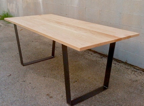 2" Maple Dining Room Table Top, Custom Handmade Dining Room Table Top ...