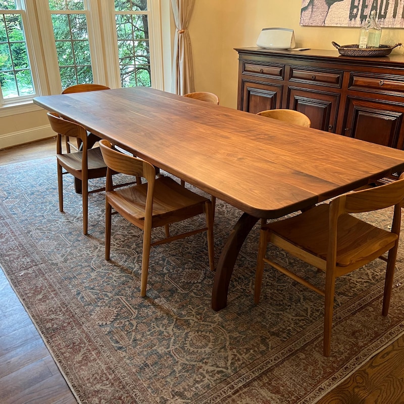 Walnut Dining Table - Etsy