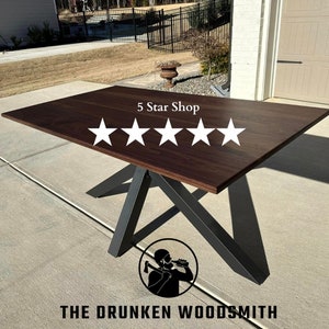 Custom Hardwood Table Top: Handmade Walnut, Oak, Maple - Etsy