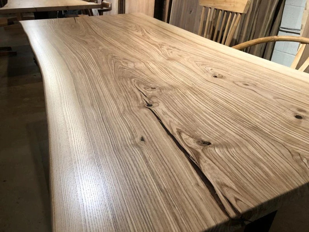 Handmade Live Edge Solid Wood Dining Table Top, Custom Crafted - Etsy