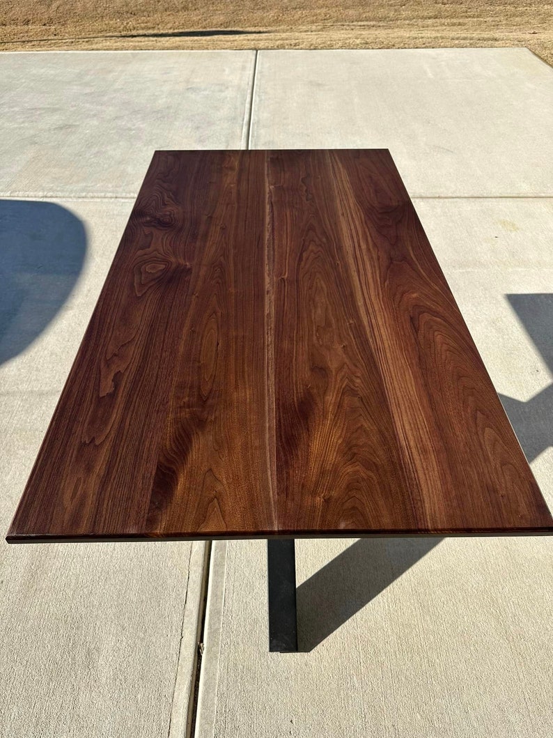 Handmade Walnut Table Top: Solid Wood Dining or Desk - Etsy