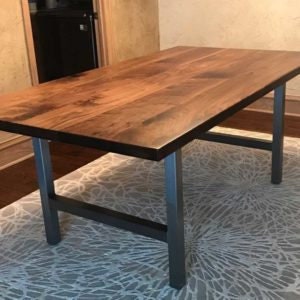 Customizable Walnut Dining Room Table, Handcrafted Dining Room Table ...