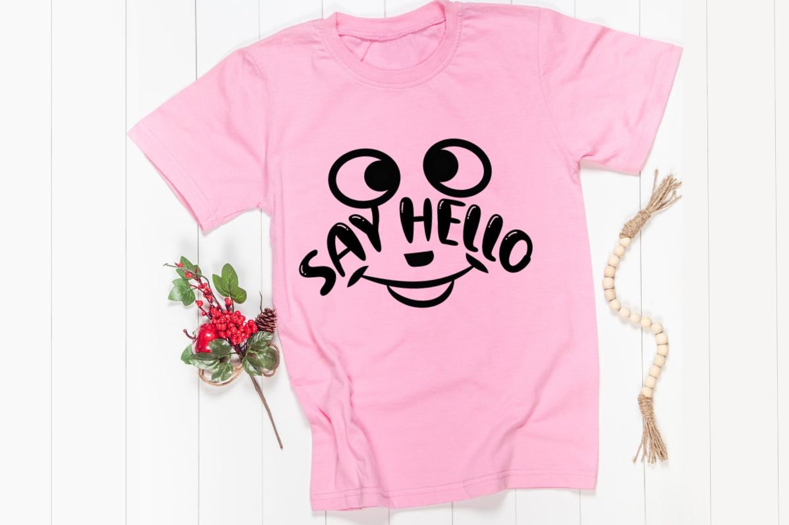 Say Hello T-shirt Design,svg Files for Cricut,special Gift Ideas, Print ...