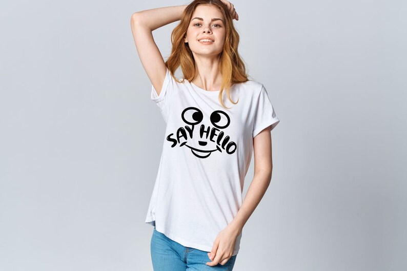 Say Hello T-shirt Design,svg Files for Cricut,special Gift Ideas, Print ...