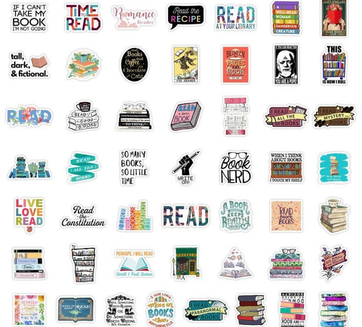 Book Lovers Stickers Random Sticker Packs I Love Books - Etsy